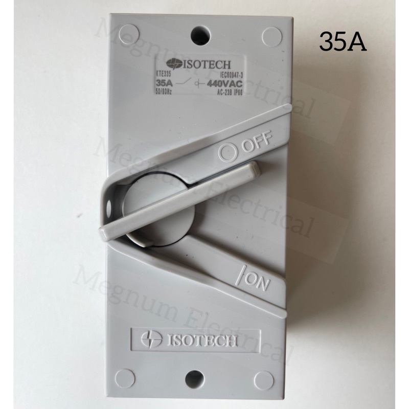 ISOTECH Weatherproof Enclosed Isolator 3P ｜20A/35A/63A｜ | Shopee Malaysia