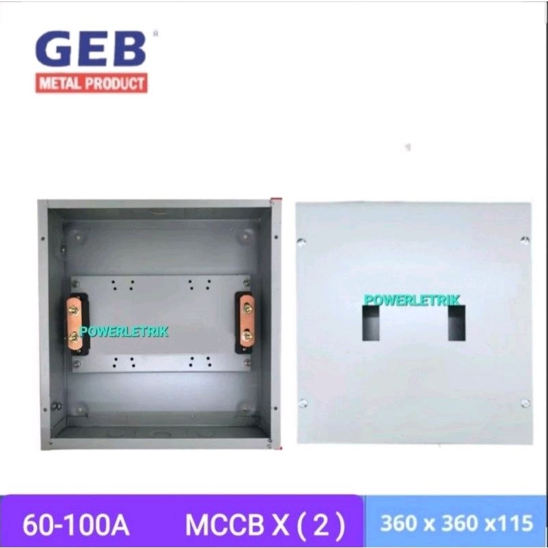 *READY STOCK*GEB 60A TO 100A 2 Unit/Double of MCCB Metal Clad Box ...