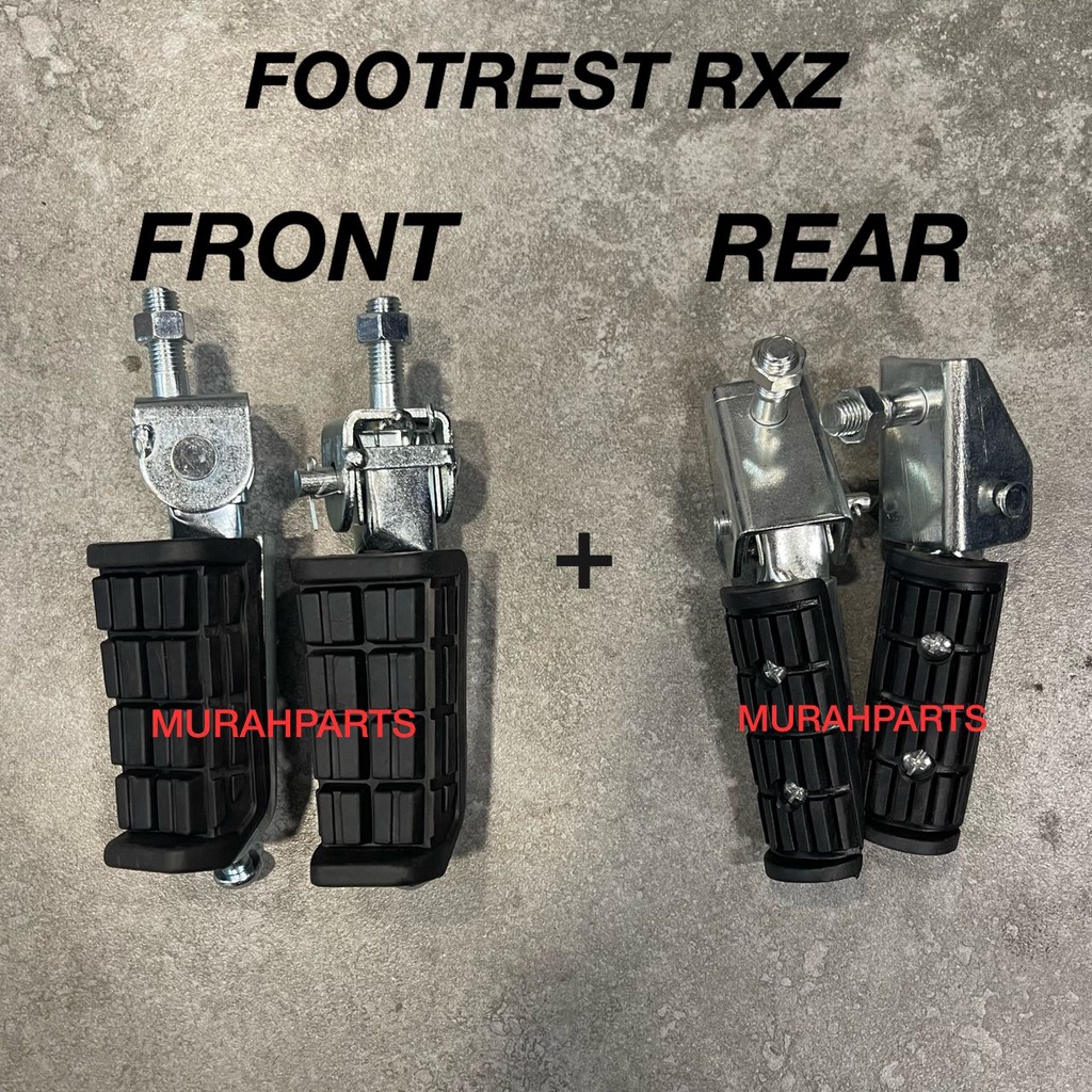 (SET) YAMAHA RXZ FRONT & REAR FOOTREST SET RXZ135 CATALYZER FOOT REST ...