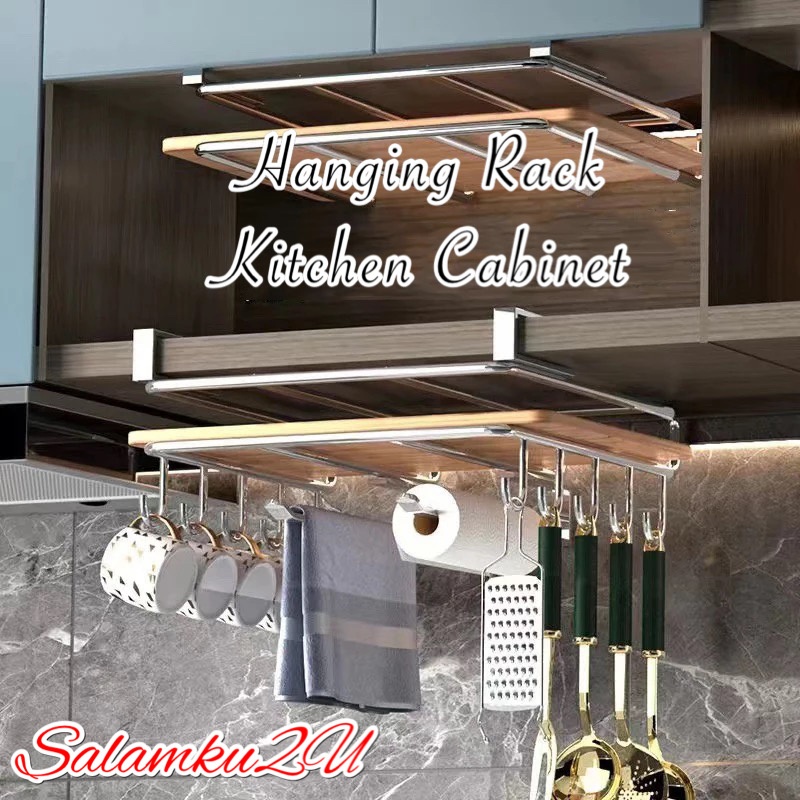 Hanging Rack Kitchen Cabinet Kitchen Storage Organizer Cabinet Shelves ...