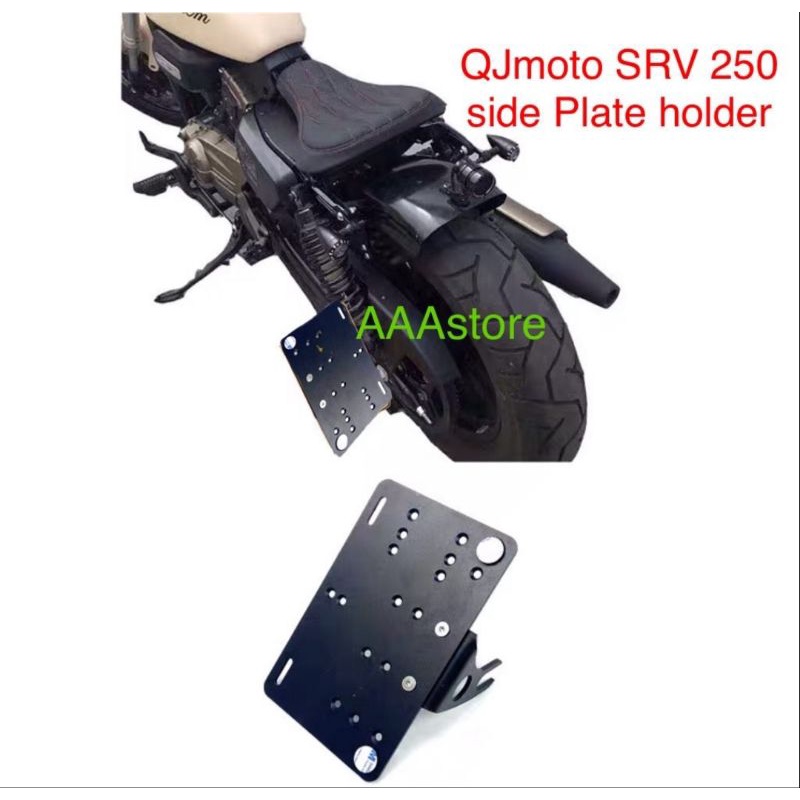 QJmoto SRV 250 Side mount number plate holder/splash Guard | Shopee ...