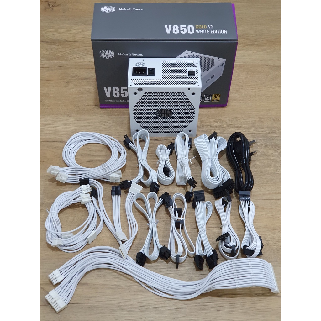COOLER MASTER V850 GOLD WHITE EDITION / 850W / 80 PLUS GOLD / FULL ...