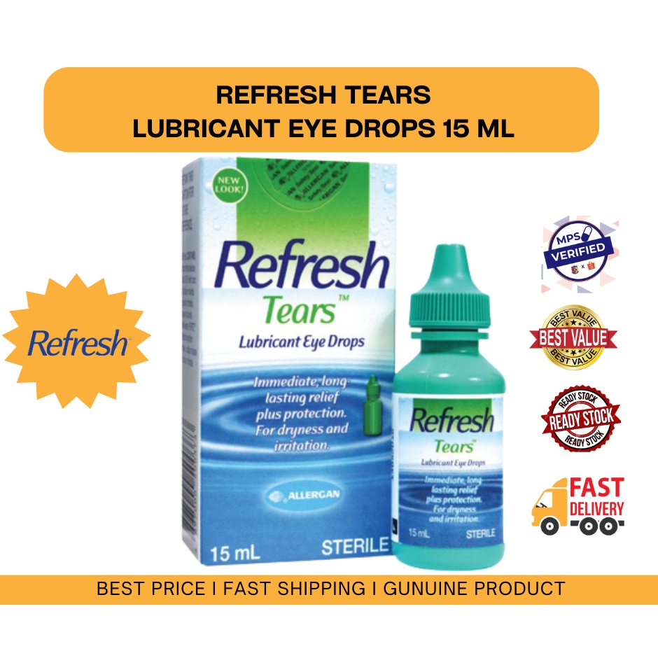 [SHOCKING SALES!!]Refresh Tears Lubricant Eye Drops 15ml | Shopee Malaysia