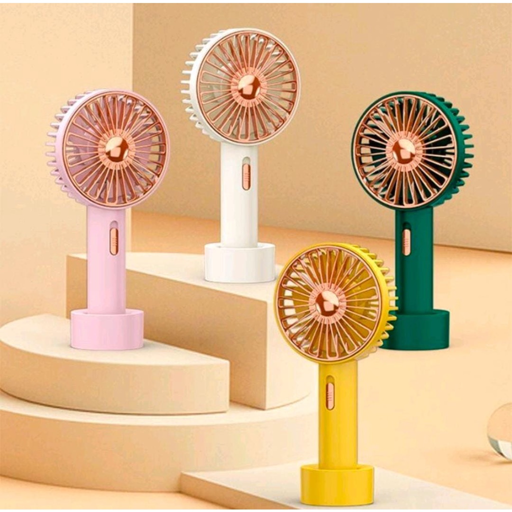 Portable Cool Handheld Electric Rechargeable & AA Battery Carton Fan {1 ...