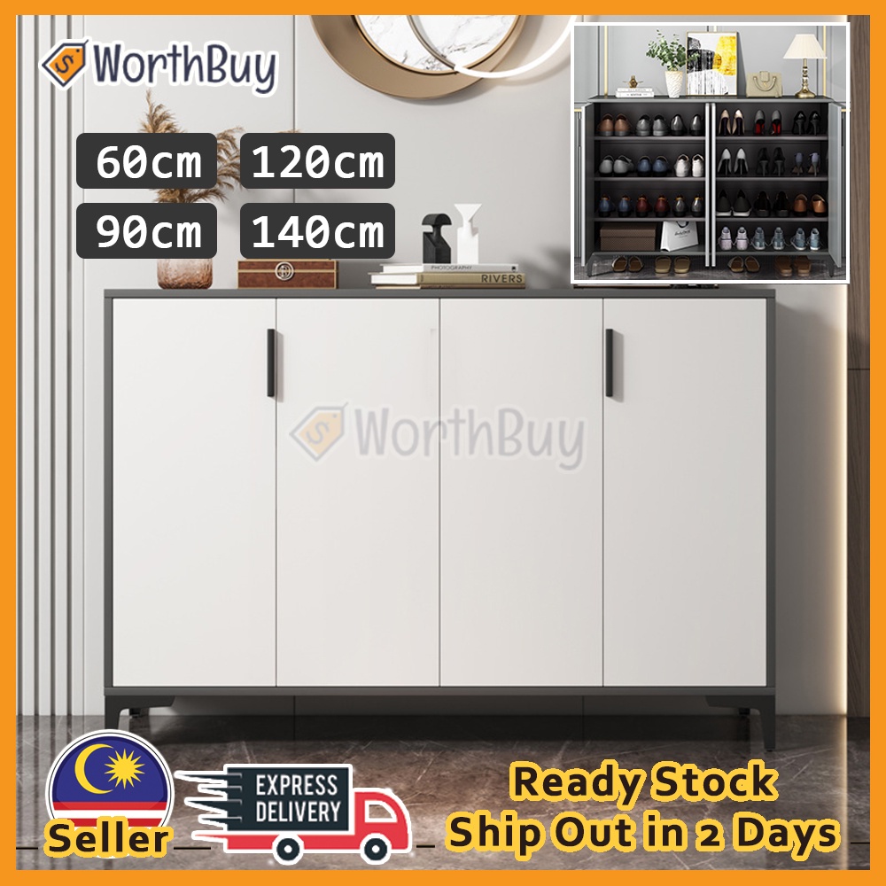 Worthbuy High Density Wooden Board Shoes Rack Almari Kasut Kayu Rak ...