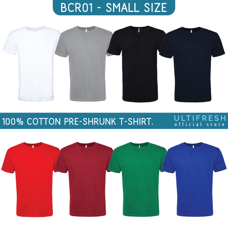 Ultifresh Beam Anti Bacteria Cotton Round Neck T-Shirt Lelaki XS Small ...