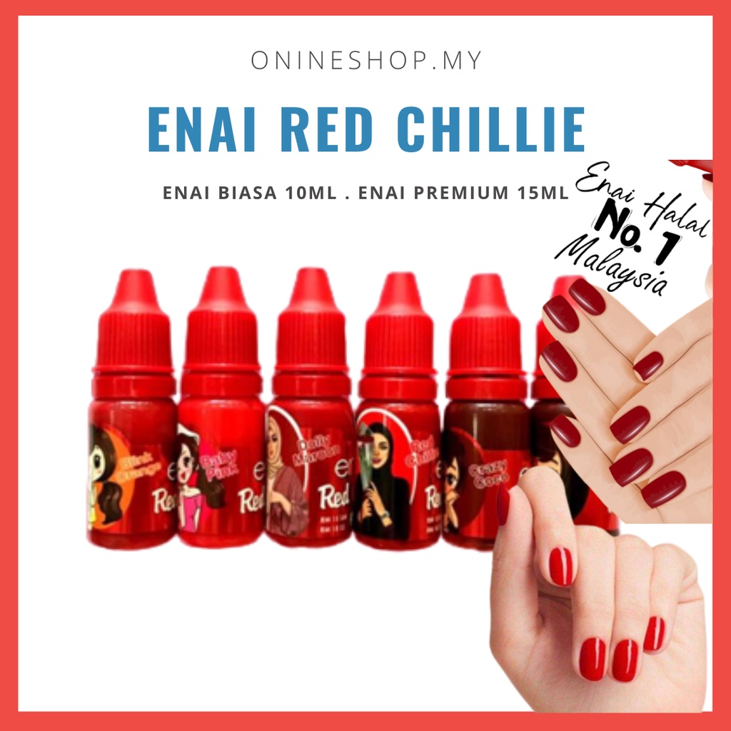 ENAI Red Chillie Original Hq Inai Red Chili Enai Kuku Halal Inai Kuku Halal | Shopee Malaysia