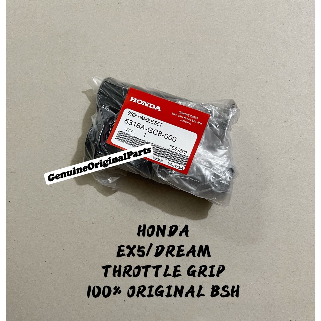 100% ORIGINAL BSH HONDA EX5 HIGH POWER DREAM GBO HANDLE GRIP WITH ...