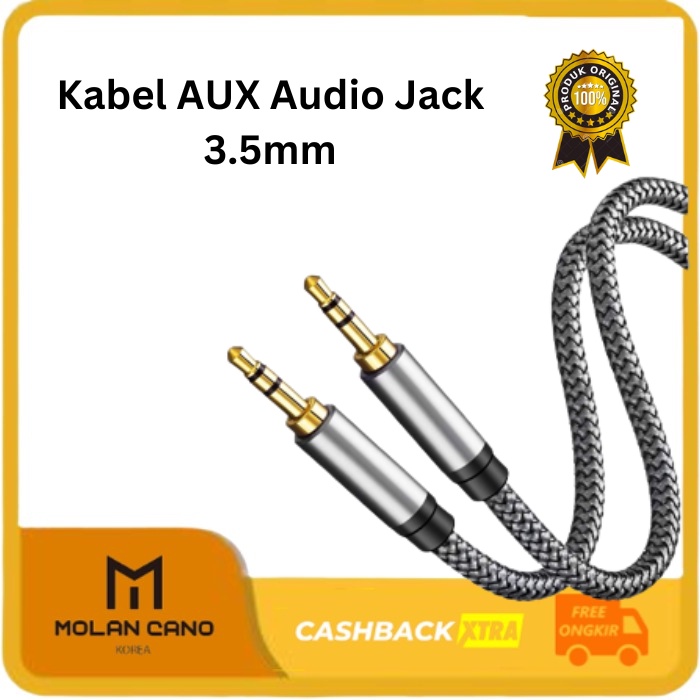 Molan CANO Bluetech AUX Cable Audio Jack 3.5mm Male to Male Nylon 1 ...