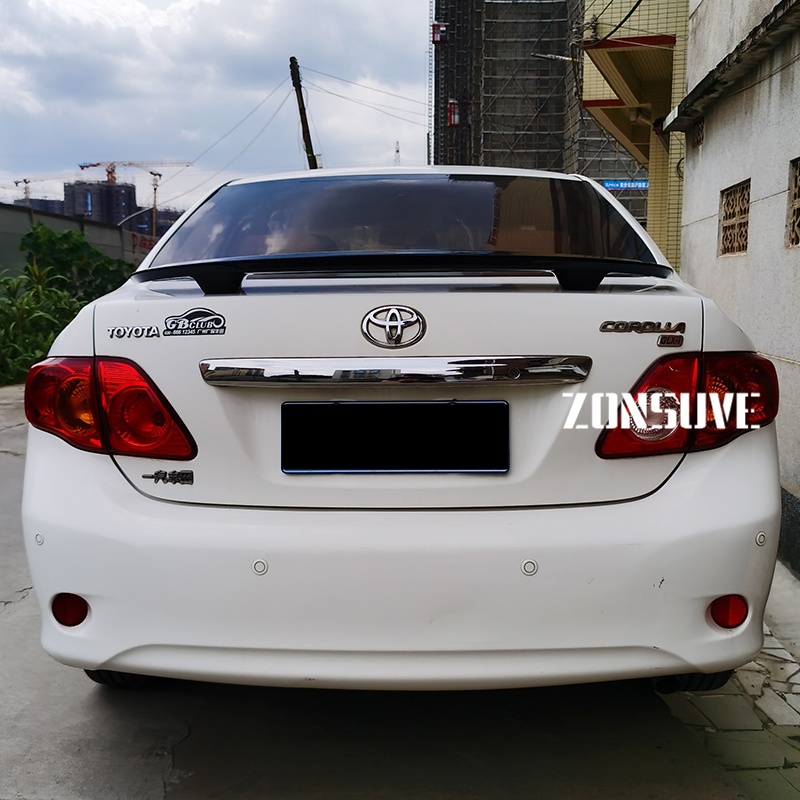 Use For Toyota Corolla Altis 2007--2013 Year Spoiler ABS Plastic Black ...