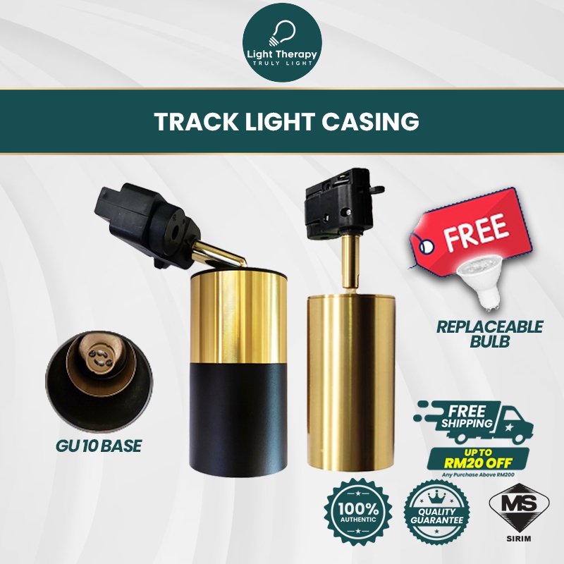 Black Gold LED Track Light Spotlight Ceiling Lighting Spot Tracklight ...