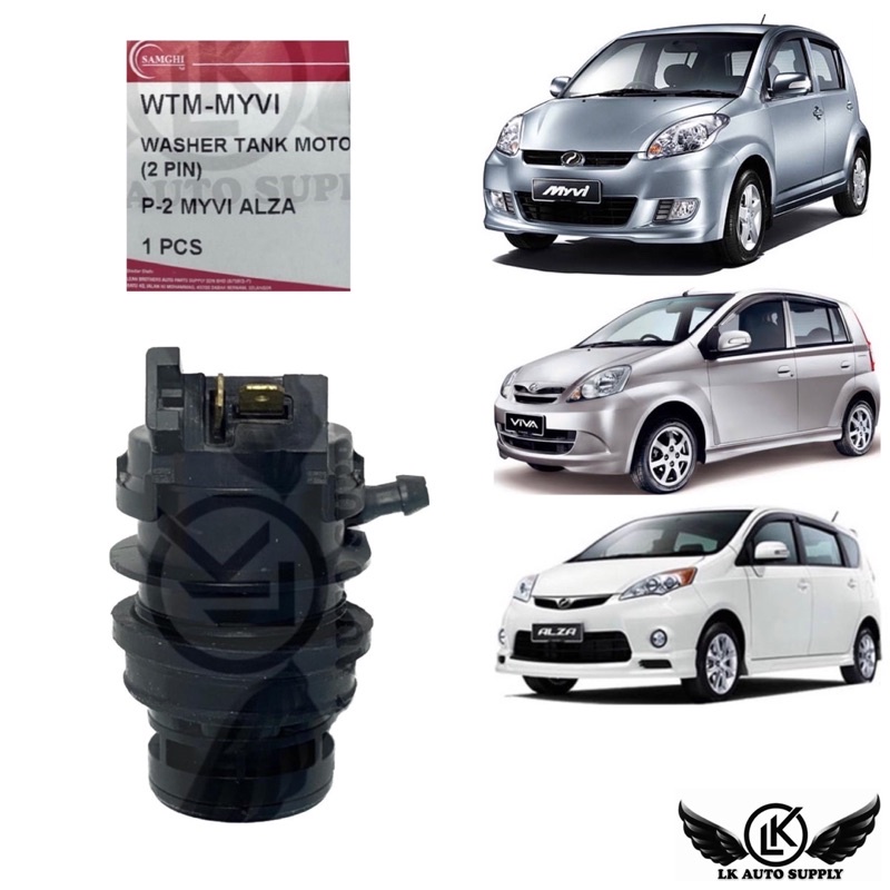 WASHER TANK MOTOR WIPER TANK MOTOR PERODUA MYVI 2005 ALZA VIVA (85330 ...