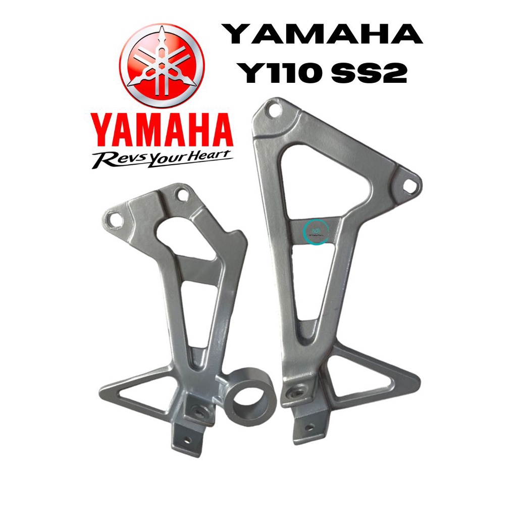 YAMAHA REAR FOOTREST BRACKET SILVER GREY YAMAHA REAR FOOT REST BRACKET ...