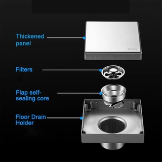 Floor Drain 304 Stainless Steel Floor Trap Grating Floor Trap Anti ...