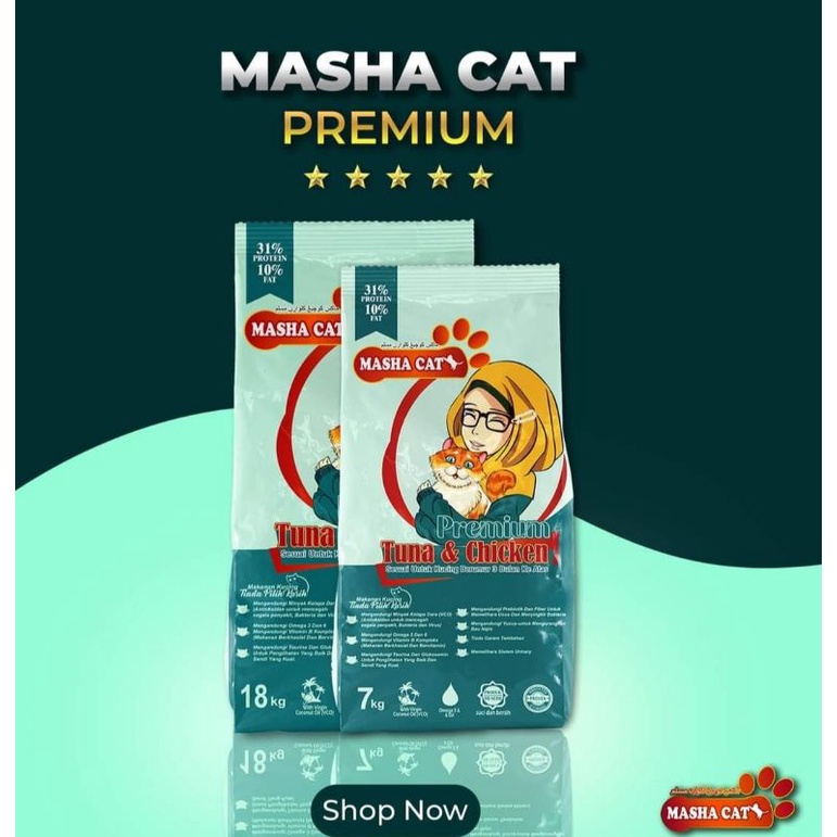 REPACK 1KG MASHA CAT FOOD | Shopee Malaysia