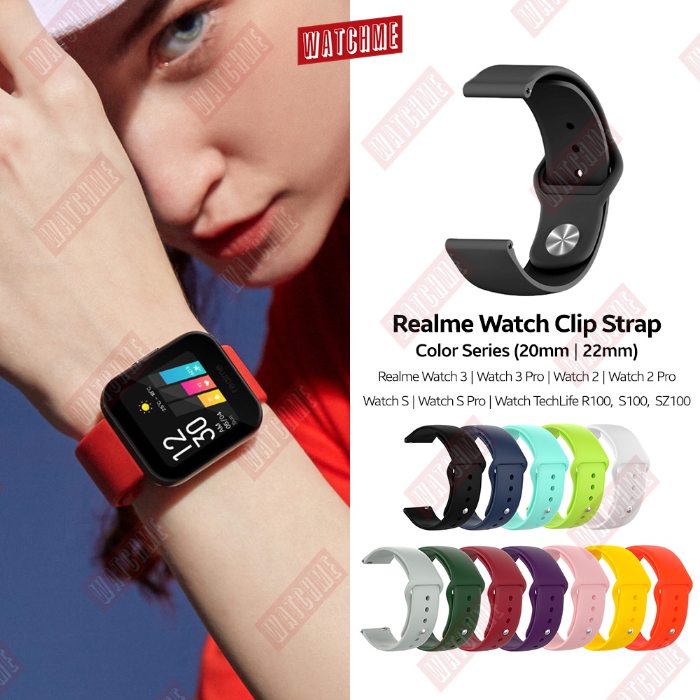 Realme Watch Clip Strap, Color Series 22mm & 20mm (For Watch 3, 3 Pro ...