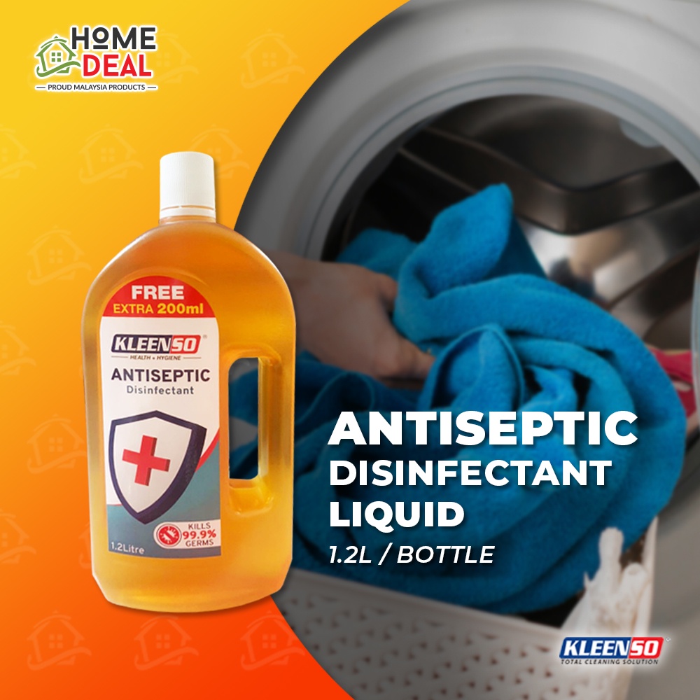 Kleenso Antiseptic Disinfectant Liquid 1.2L / Antibacterial / Floor ...