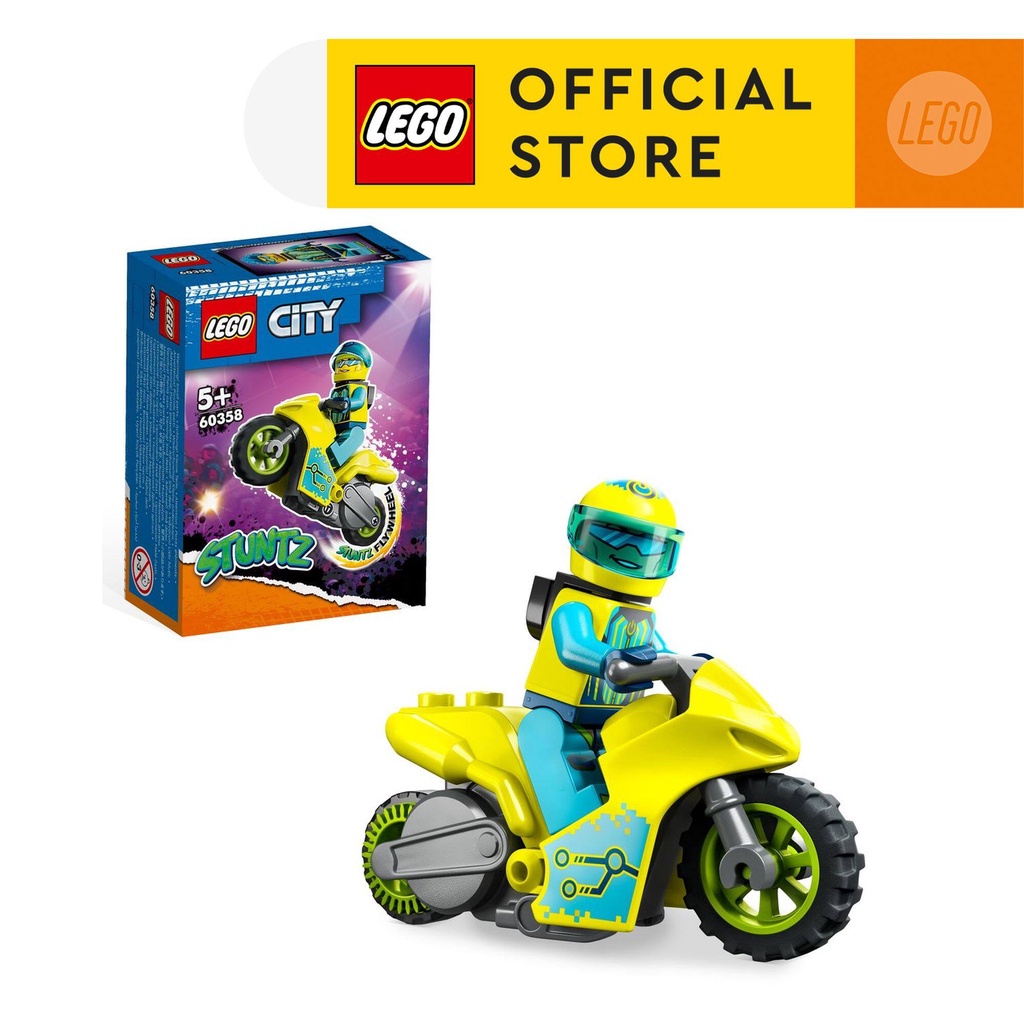 LEGO® City 60358 Cyber Stunt Bike Building Toy Set (13 Pieces) | Shopee ...