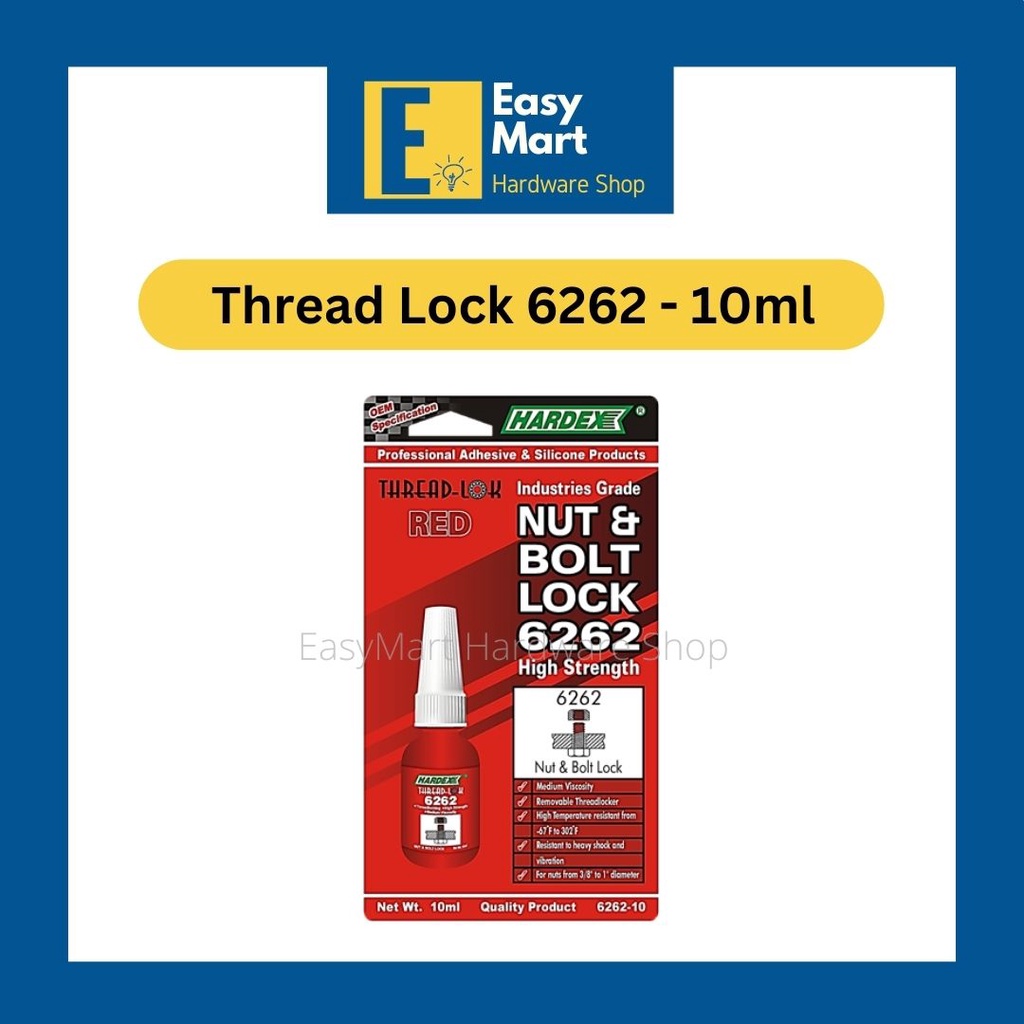 [𝐑𝐄𝐀𝐃𝐘 𝐒𝐓𝐎𝐂𝐊] 𝐇𝐀𝐑𝐃𝐄𝐗 𝐓𝐡𝐫𝐞𝐚𝐝 𝐋𝐨𝐜𝐤 𝟔𝟐𝟔𝟐 - 𝐍𝐔𝐓 𝐀𝐍𝐃 𝐁𝐎𝐋𝐓 𝐋𝐎𝐂𝐊 𝟏𝟎𝐦𝐥 | Shopee ...