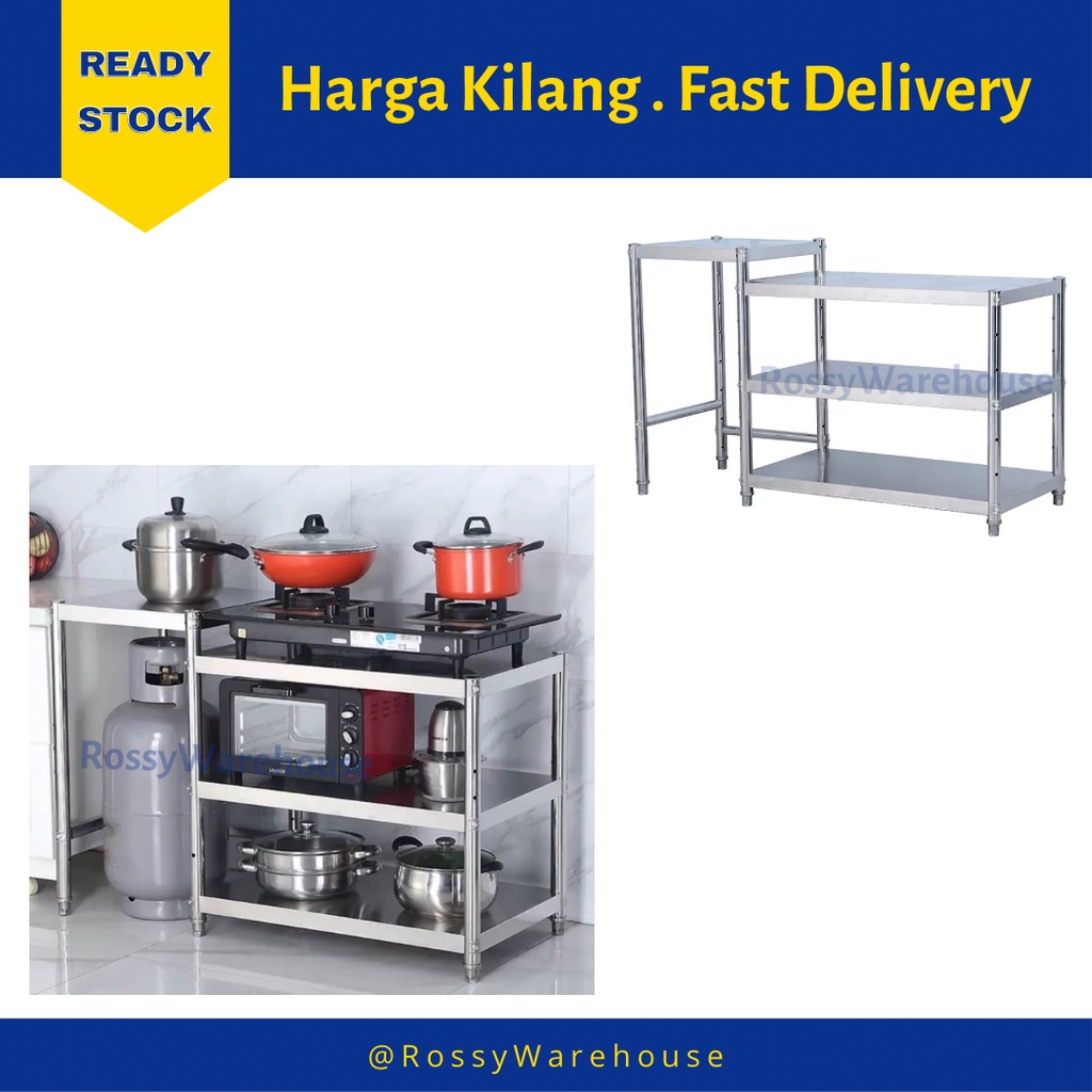 Kitchen Gas Stove Rack / Rak Dapur Stainless Steel Gas Rack/ Rak Gas ...