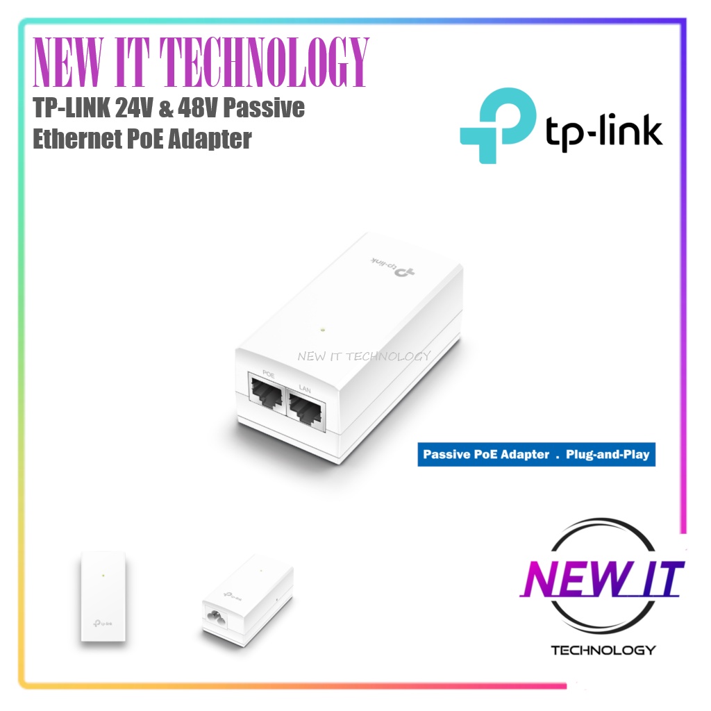 TP-LINK 24V (TL-POE2412G) & 48V (TL-POE4824G) Passive Ethernet PoE ...