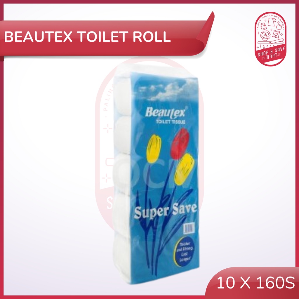 Beautex Regular Toilet Roll Tissue - 10 rolls x 160 sheets | Tisu ...