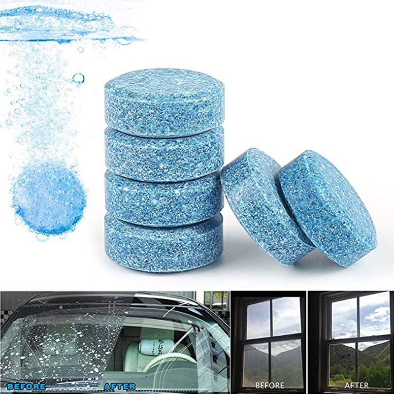 Car Windshield Cleaner Wiper Fluid Tank Effervescent Tablet Cleaning ...