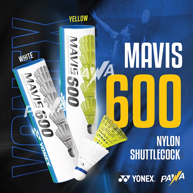YONEX Mavis 600 Nylon Badminton Shuttlecock Bola Plastik | Shopee Malaysia