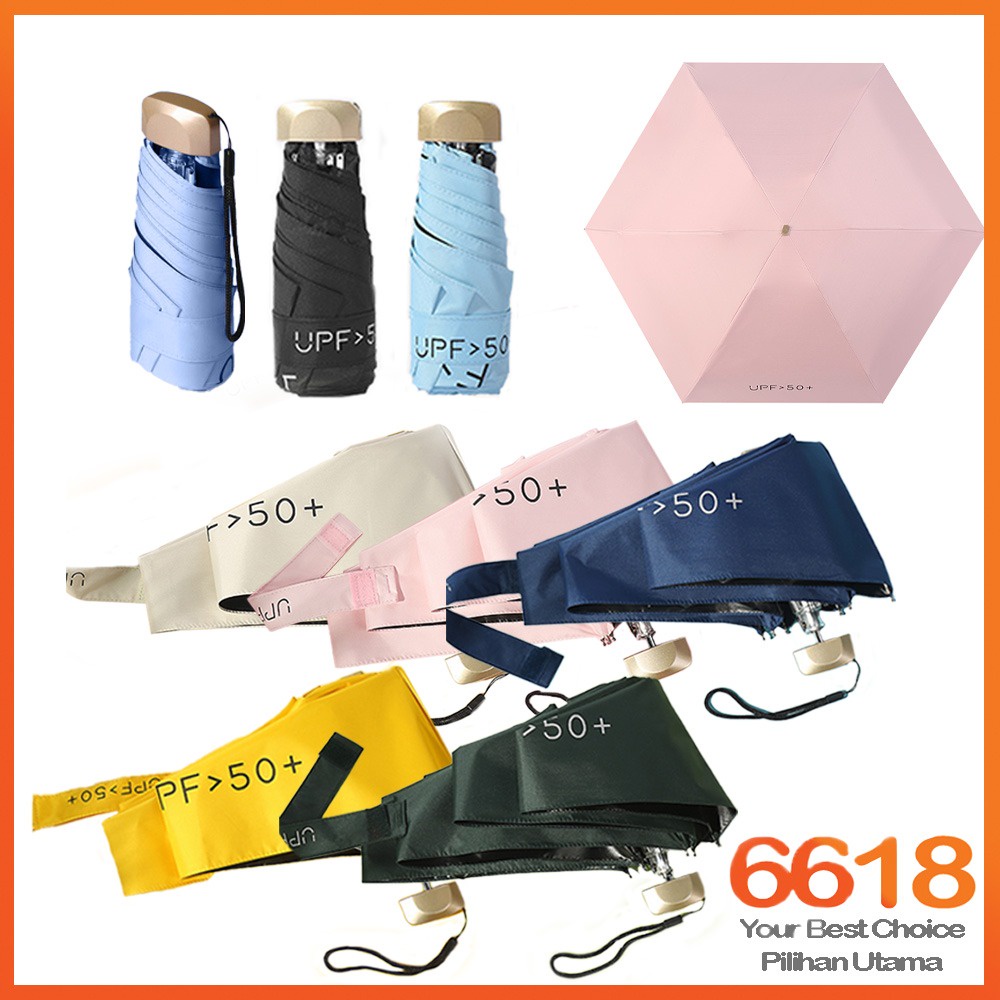 Payung Kecil Simpan Bag Mini Payung Dan Ringan/Anti UV Payung Lipat ...