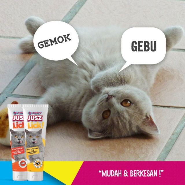 Cat Supplement Jusz Lick! With Chicken & Fish Flavor 120G | Shopee Malaysia