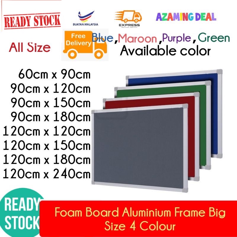 Hot selling Papan Buih /Papan Pin Buih/Papan Kenyataan *2x3 3x4 3x5 3x6 ...