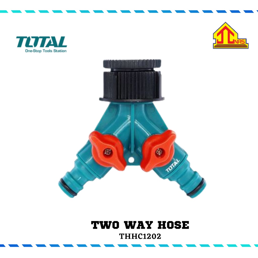 TOTAL THHC1202 Two Way Hose Connector / Two Way Y Coupling / Penyambung ...