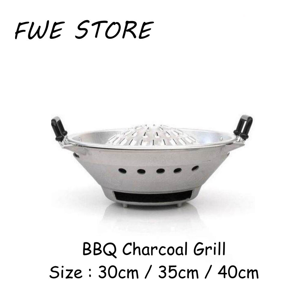 FWE STORE BBQ Charcoal Grill / Mookata Grill / Aluminium Grill (30cm / 35cm / 40cm) | Shopee ...