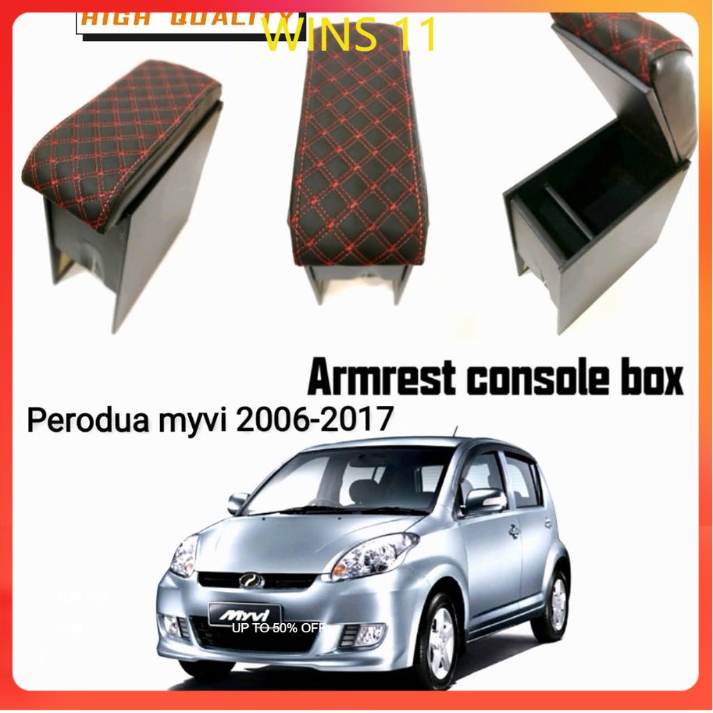 WINS11 Perodua myvi 2006-2017 armrest console box diamond | Shopee Malaysia