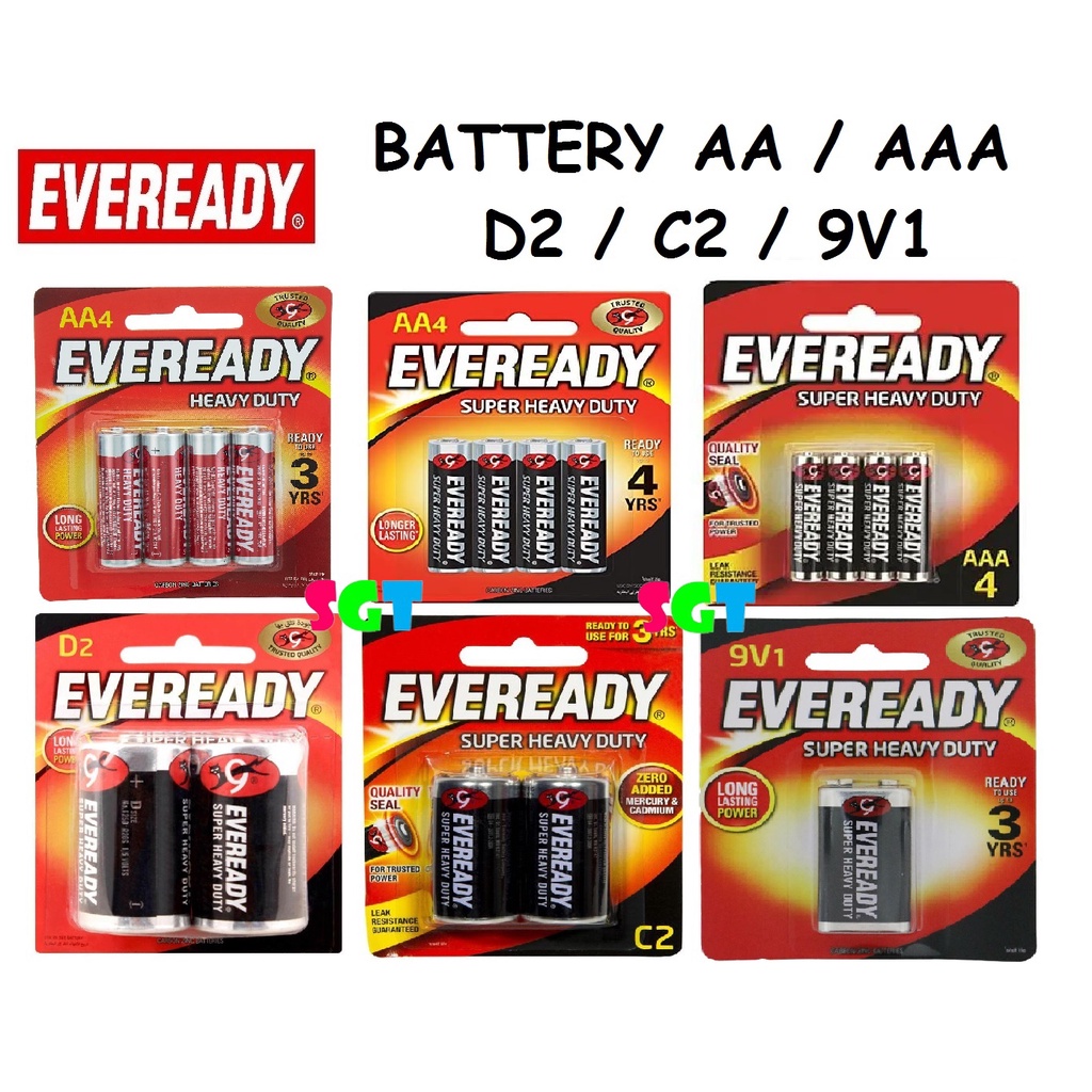 Eveready AA Super Heavy Duty Battery (1215 BP) | Shopee Malaysia