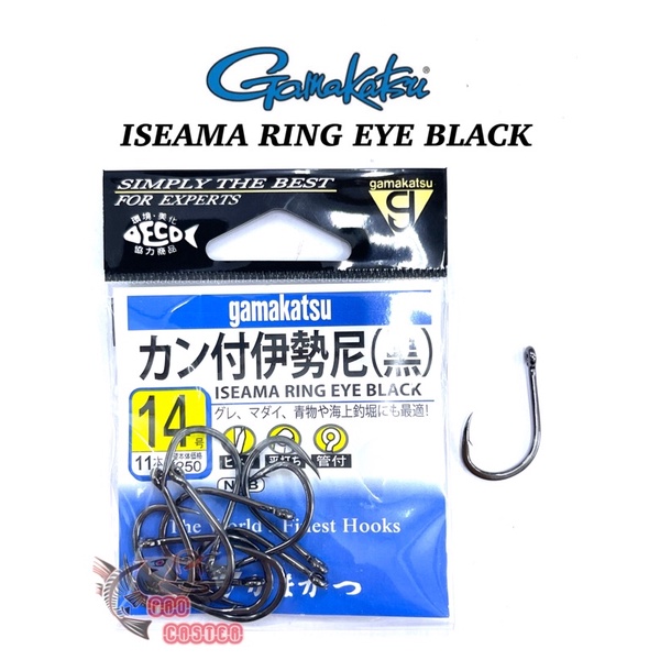 GAMAKATSU ISEAMA RING EYE BLACK FISHING HOOK | Shopee Malaysia