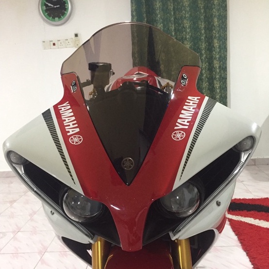 YAMAHA YZFR1 R1 CROSSPLANE 2009-2014 WINDSHIELD WINDSCREEN DOUBLE ...