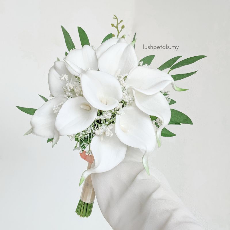 (READY STOCK) BRIDAL HAND BOUQUET WEDDING BUNGA TANGAN PENGANTIN dengan ...