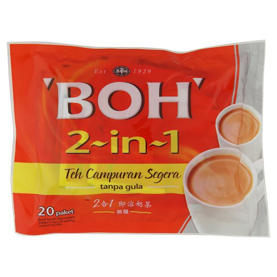 Boh 2in1 Instant Tea Mix without added sugar (20 packet) | Shopee Malaysia