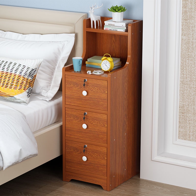 Bedside Table Ultra Narrow Storage Cabinet Simple Modern Small Mini ...