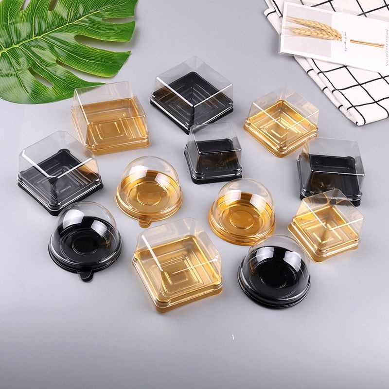 Mooncake Dessert Plastic Tray Packaging Box with Cover KENDURI KOTAK ...