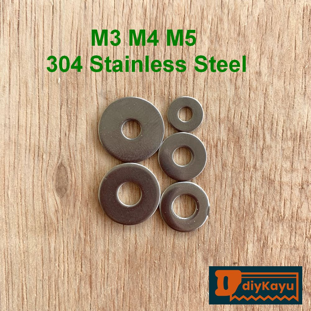 M3 M4 M5 M6 M8 M10 M12 304 Stainless Steel Flat Washer Plain Washers ...