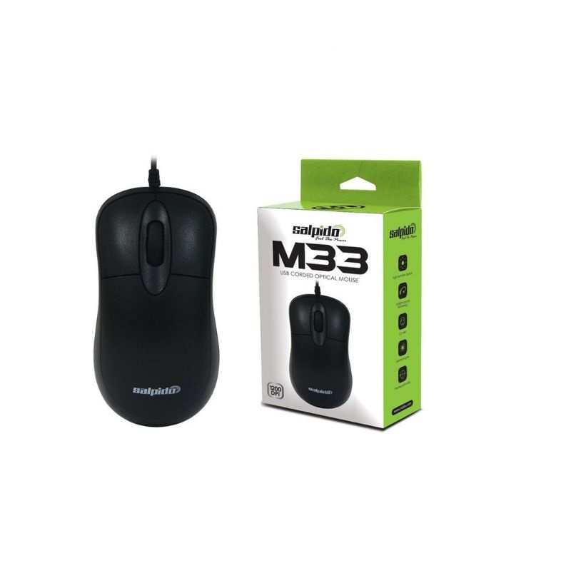 SALPIDO Wired Mouse M33 With Usb Corded Optical Mouse | Shopee Malaysia