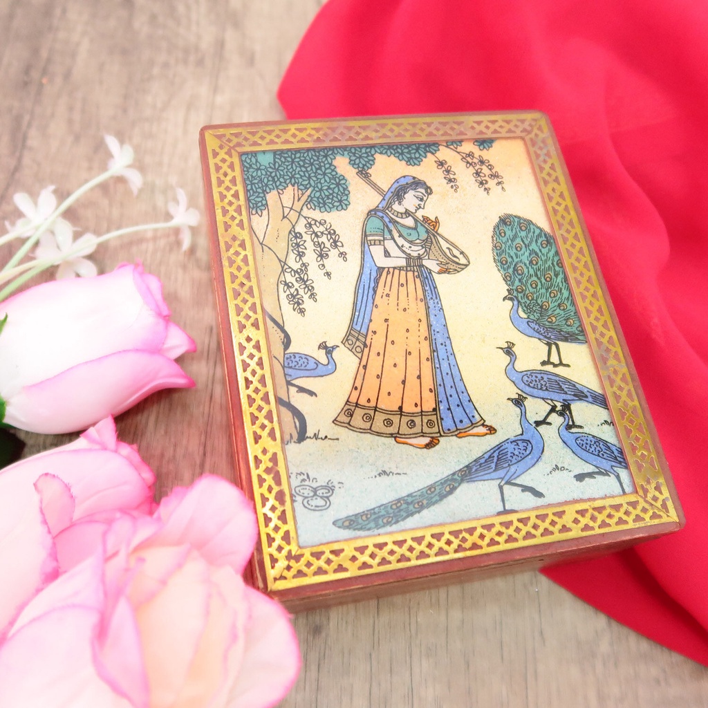 Rajasthan Handicraft Wooden Jewelley Box | Multi Purpose Box | Shopee ...
