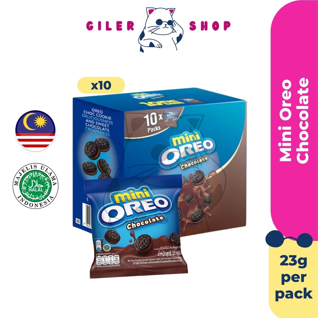 mini oreo biscuits mini oreo cookies chocolate cookies original Biskut ...