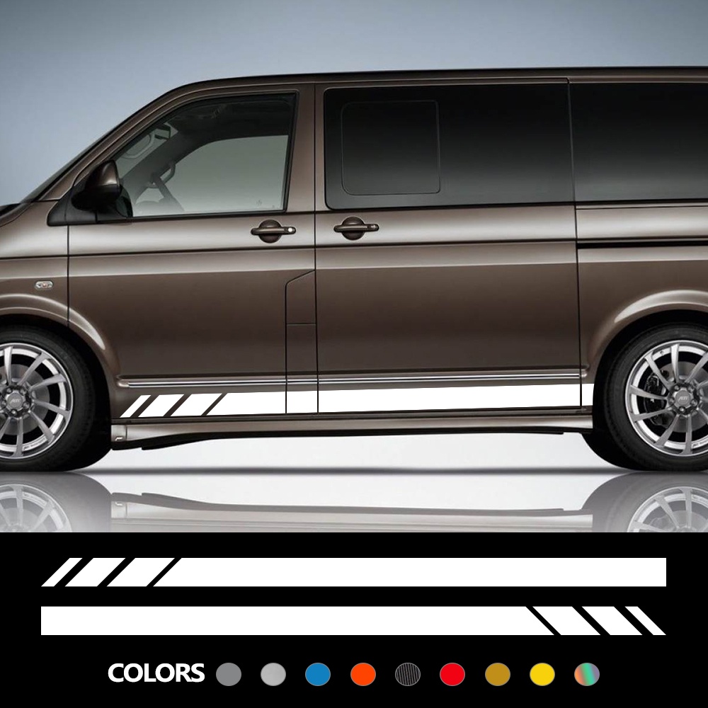 2PCS Car Door Side Stickers For Volkswagen VW Transporter T4 T5 T6 ...