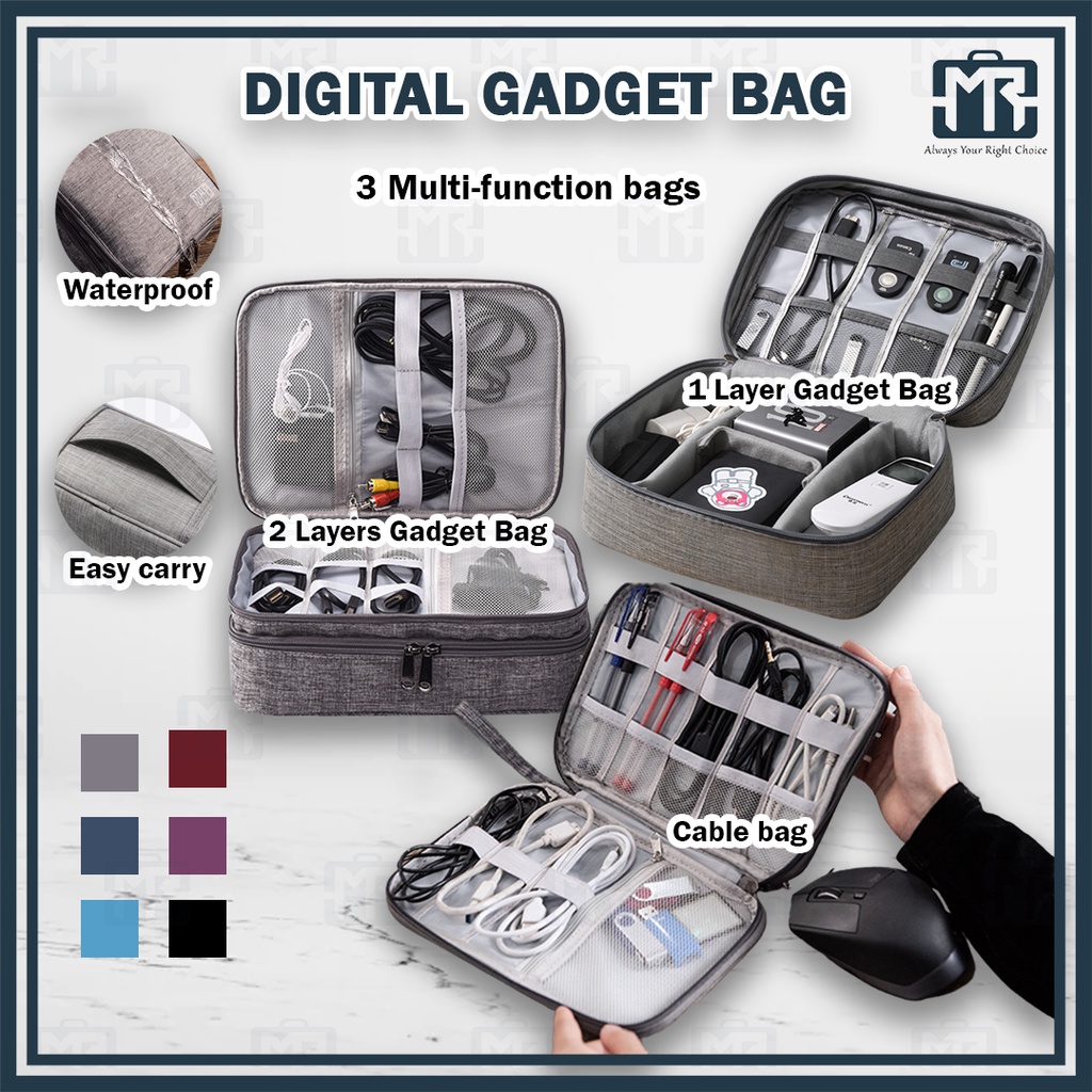 MR Travel Digital Gadget Bag Cable Bag Organizer Bag USB/Accessories ...