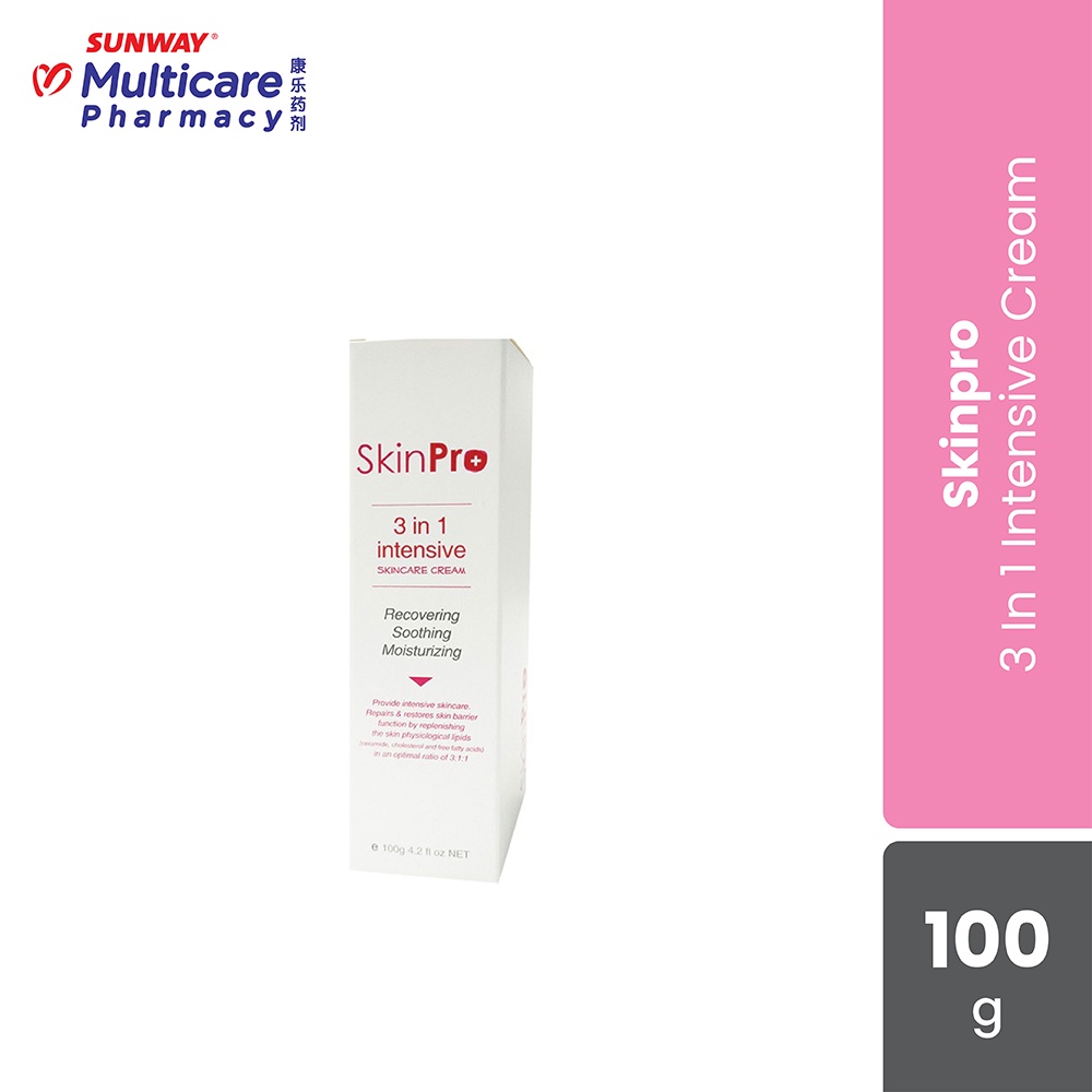 SkinPro 3 in 1 Intensive Cream (100g) | Steroid-Free Moisturizer for ...
