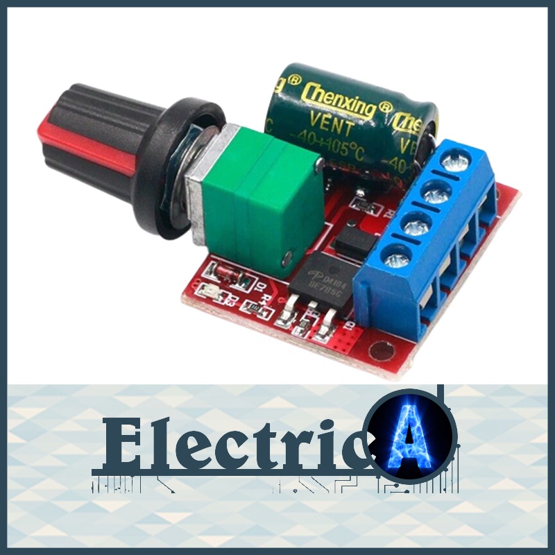 Mini 5A 90W PWM DC Motor Speed Controller Module DC-DC 4.5V-35V ...