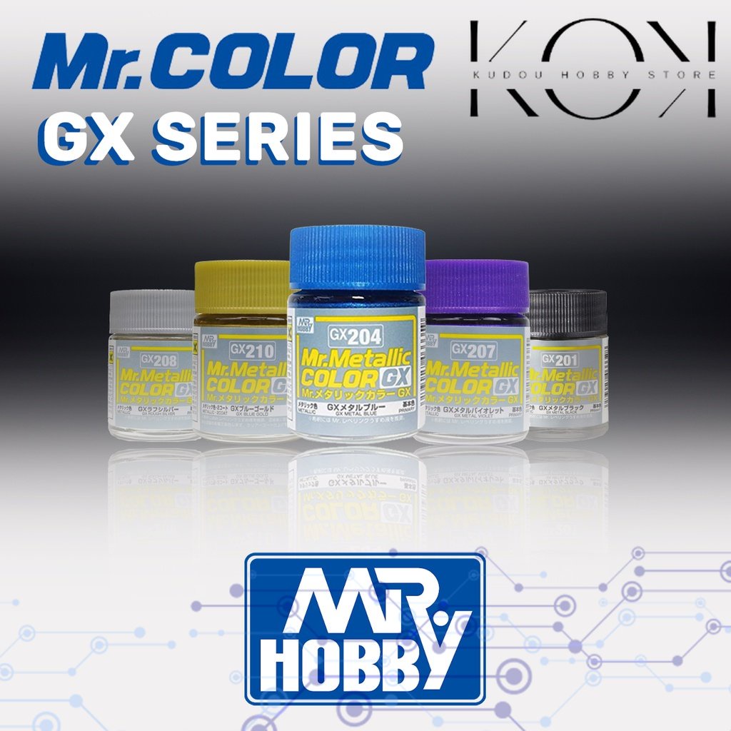Mr Hobby Mr Color Metallic Color GX201 - GX217 MR.HOBBY MRHOBBY MRCOLOR ...